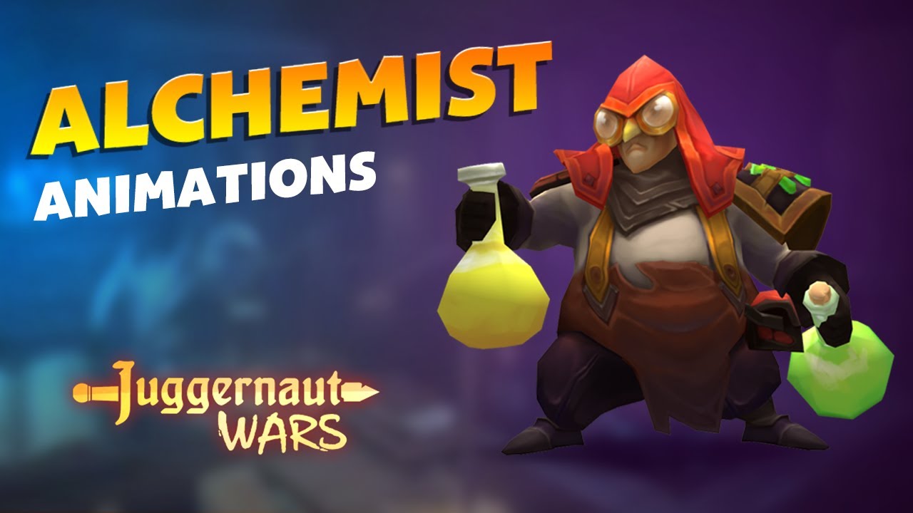 Alchemist. Rig and animations. Juggernaut wars