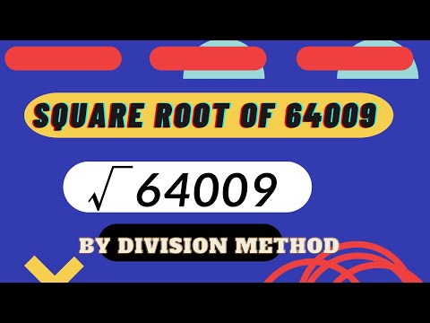 Square Root Of 64009 In Hindi | √64009