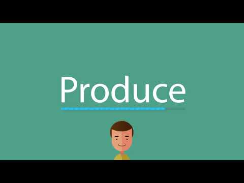 How to say Produce