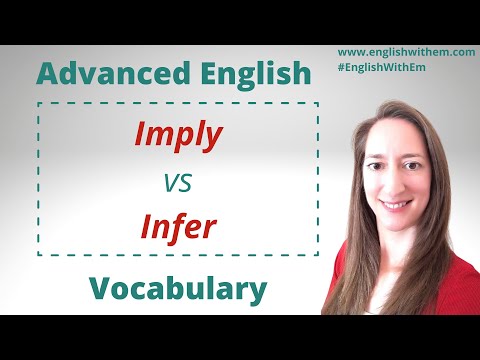 IMPLY vs INFER: Advanced English Vocabulary C1-C2 [confusing words in English]