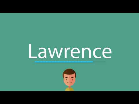 How to say Lawrence