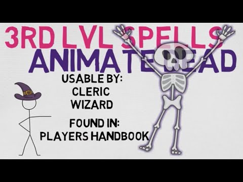 3rd Level Spell #1: Animate Dead (DnD 5E Spell)
