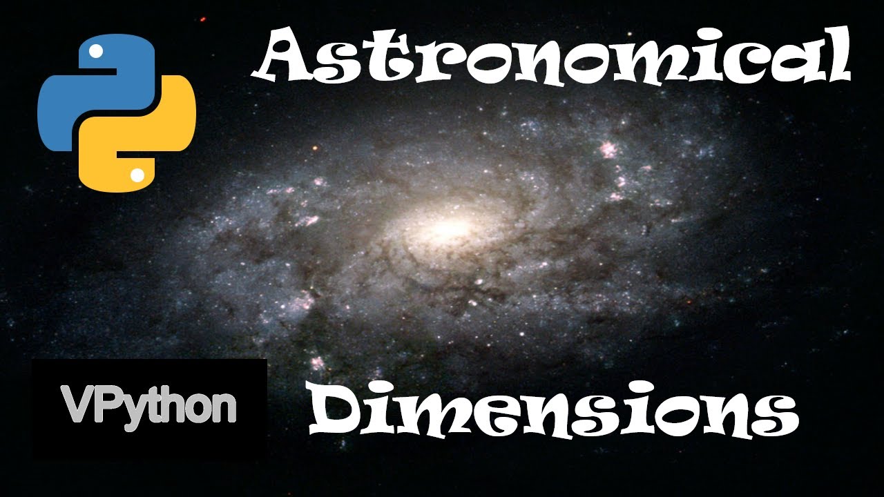 VPython Astronomical Dimensions