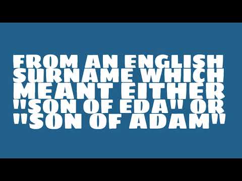 What does the name Edison mean?