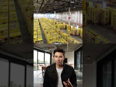 Amazon almost has more robots than employees π #trendingshorts #ai #robot #logistics #technology
