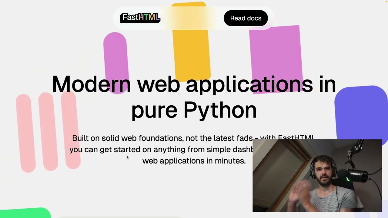 Exploring FastHTML: making webstuff easier for Python people
