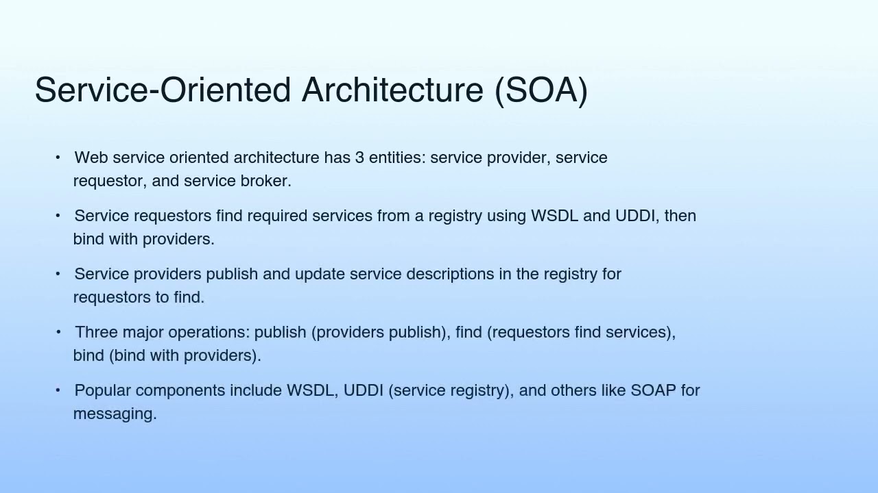 Service-Oriented Architecture (SOA) | Cloud Computing Web Services, Service Oriented Architecture