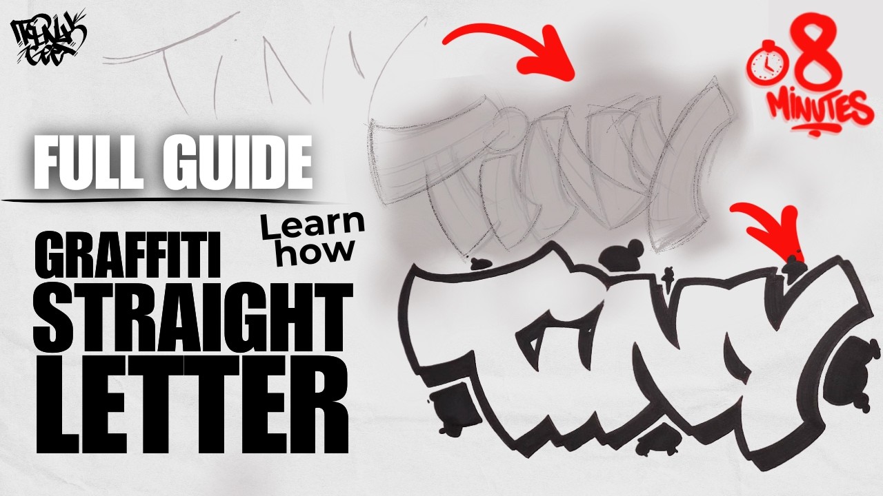 Graffiti Straight Letters Made EASY: Learn How To Create Your First In 8 Minutes