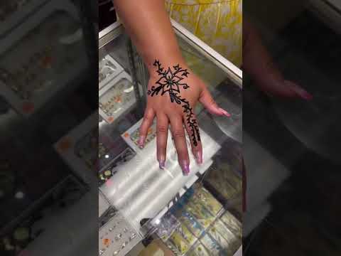 henna temporary tattoo in our store
