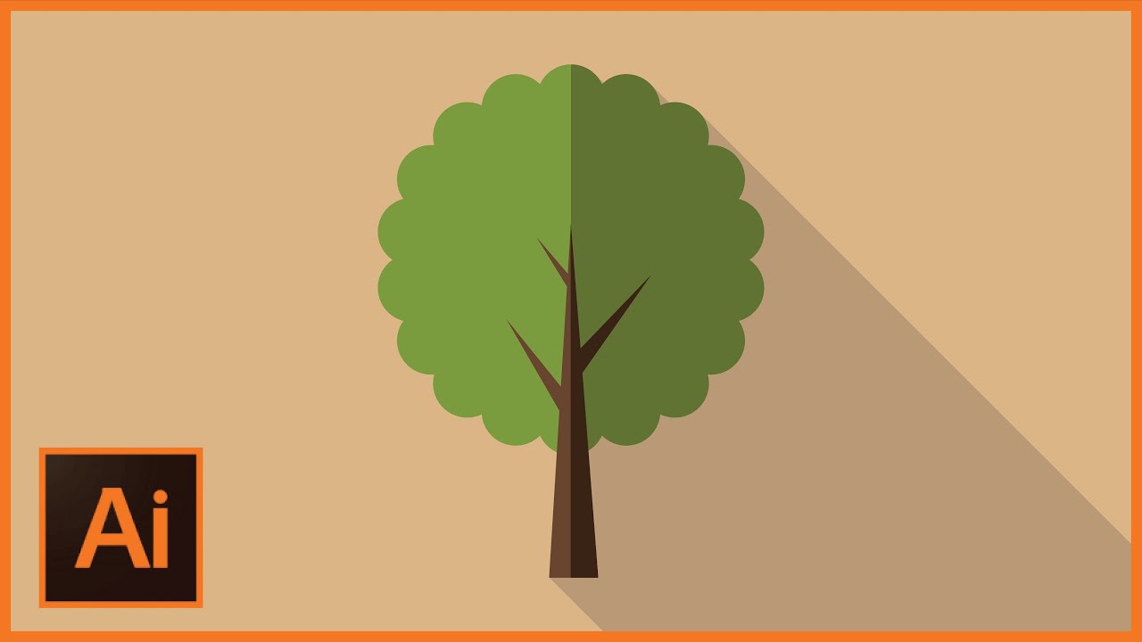Flat Design Tutorial Trees (3/3) | Adobe Illustrator Tutorial