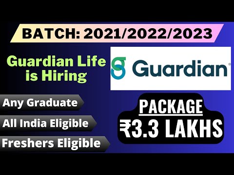 Guardian Life is Hiring | Package ₹3.3 Lakhs | Freshers Eligible | Any Graduate | Latest Jobs 2023 🔥