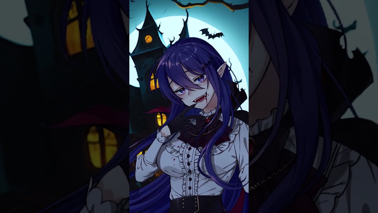 Bite Me Vampire Mommy!~🩸(DDLC Voiced Animation) #ddlc #yuri #monika #vampire