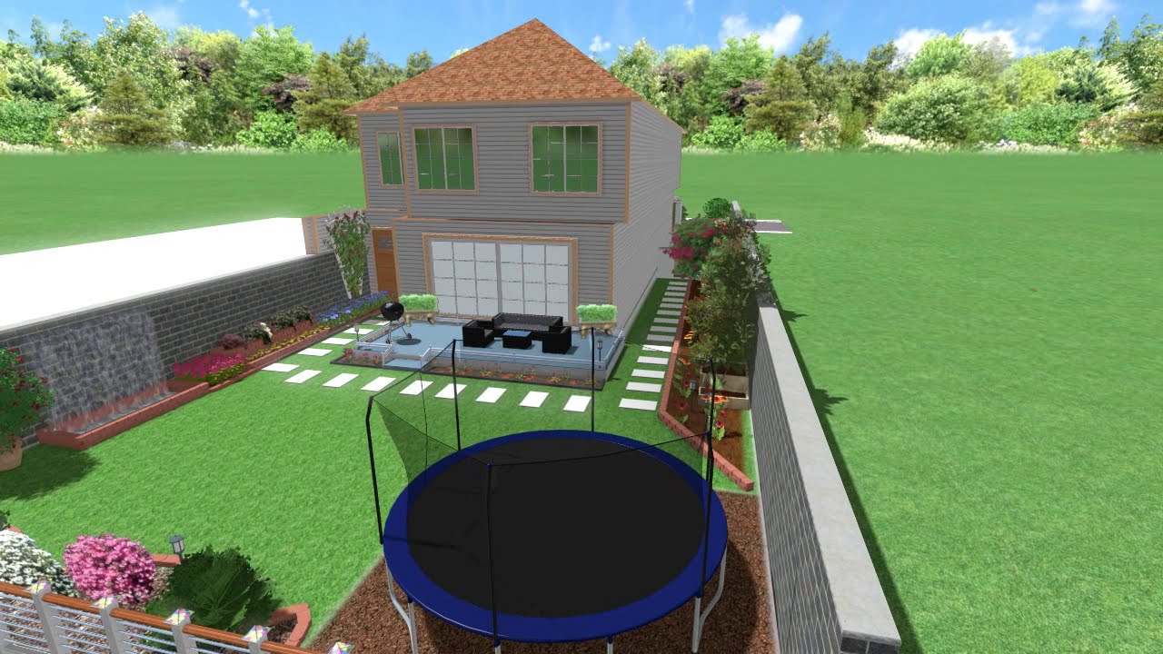 Conceptual 3D garden design