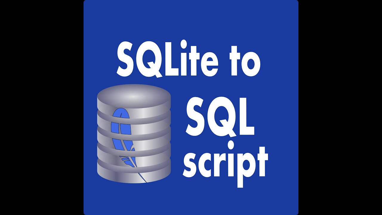 Sqlite To Sql Script
