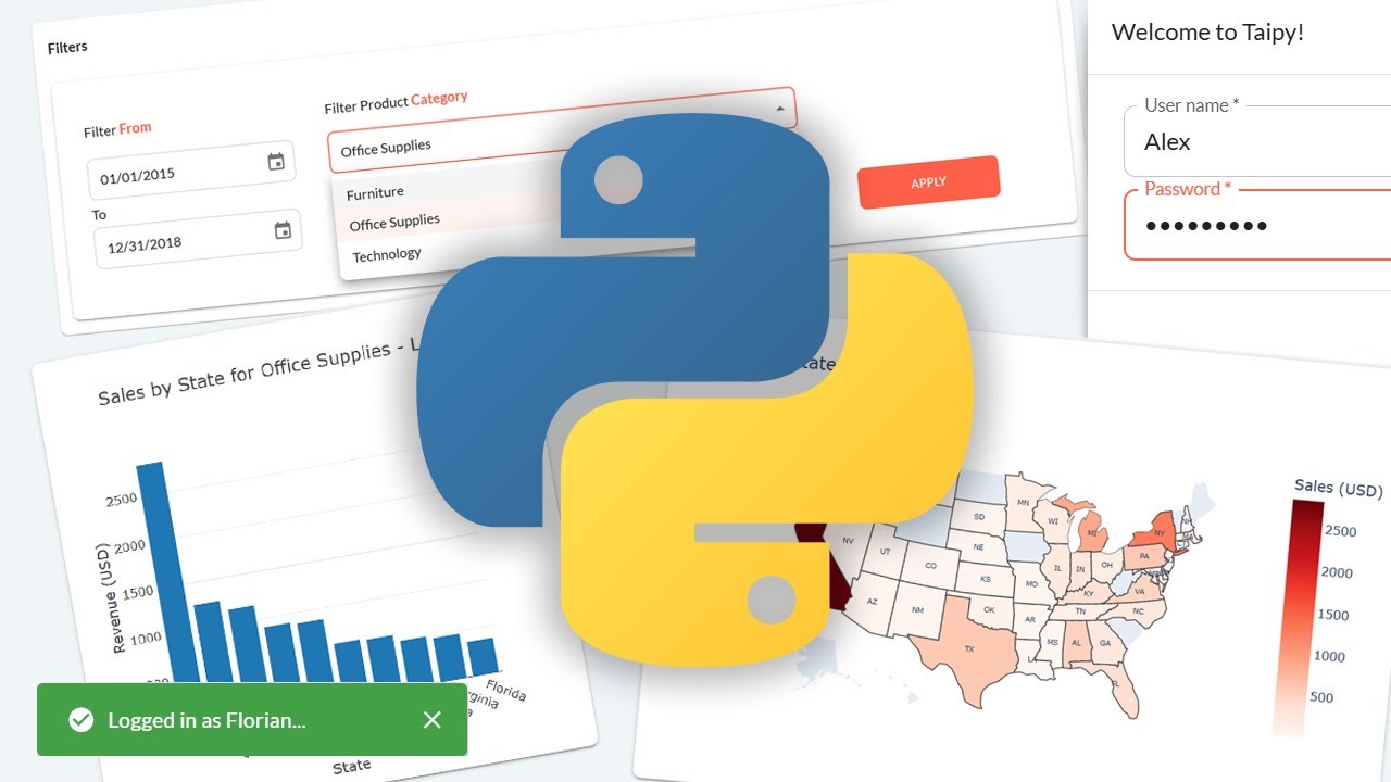 Creating a Web App using only Python with Taipy