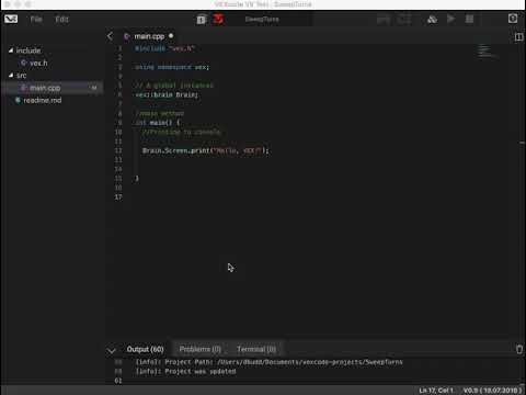 VEX Programming - Hello VEX