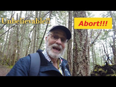 Walking the Timberman Trail in Mount Work Park on Vancouver Island.