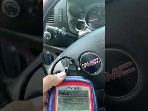 2012 GMC sierra 5.3 Code P0521 Oil pressure sensor fix