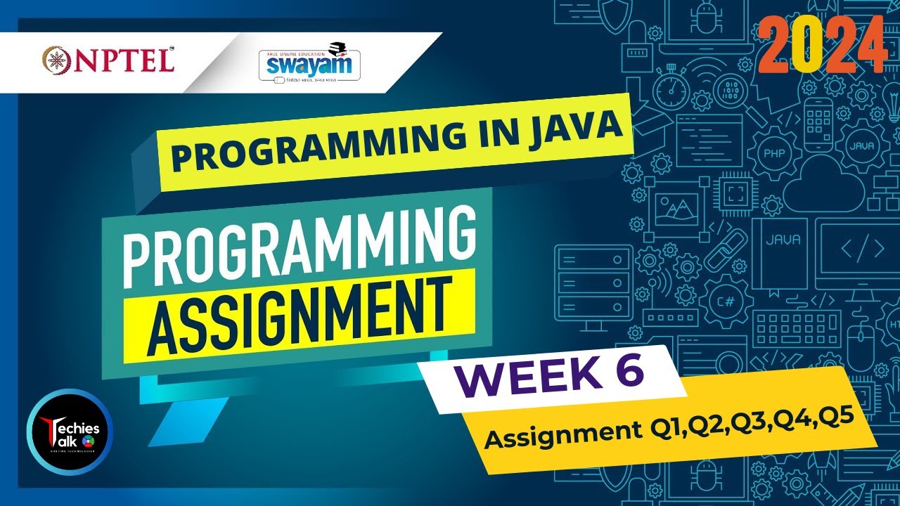 NPTEL Programming In Java WEEK6 Programming Assignment Solutions | Swayam Jan 2024 | IIT Kharagpur