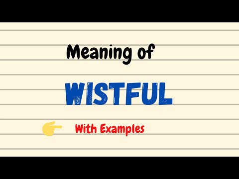 Meaning of Wistful | English Vocabulary Words | Word Of The Day | Urdu/Hindi