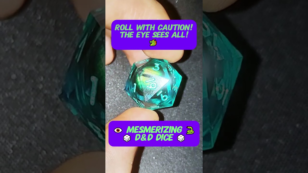 This D&D D20 Dice Has a MONSTER EYE Inside! 😱 You Won't Believe Your Roll! 🎲