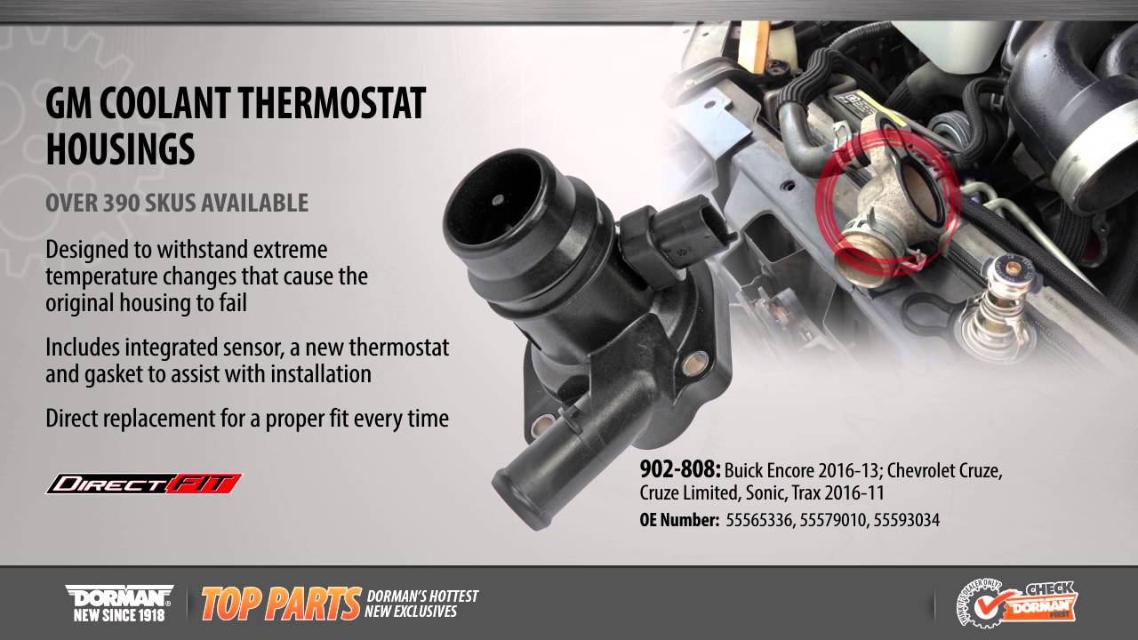 Highlighted Part: Coolant Thermostat Housing Assembly for Select Buick & Chevy Models