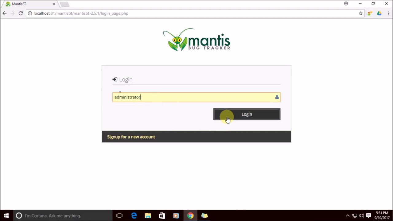 Mantis tutorial