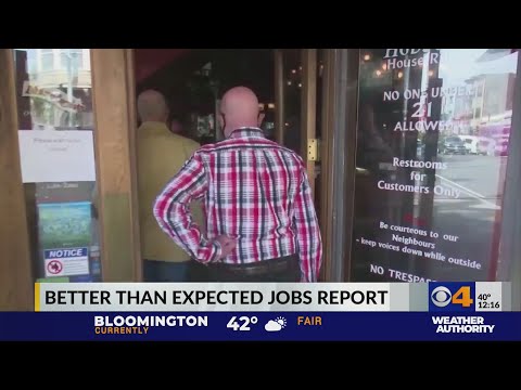 Better than expected jobs report