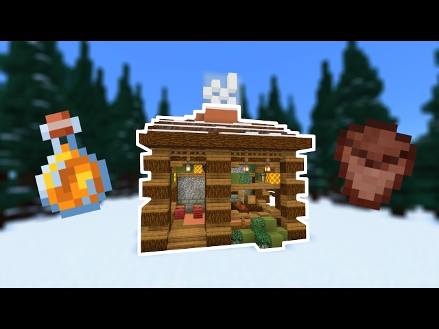 Hot Cocoa Cabin Shop Winter Build Minecraft Map