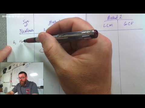 Lowest Common Multiple, Greatest Common Factor -- Explained (GCF LCM)