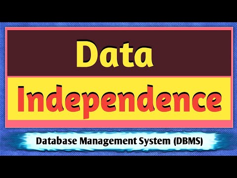 Data independence in DBMS | What is Data Independence | Logical Independence & Physical Independence