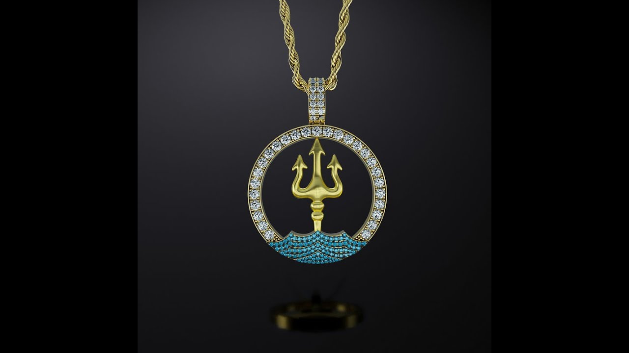 Poseidon Trident Pendant