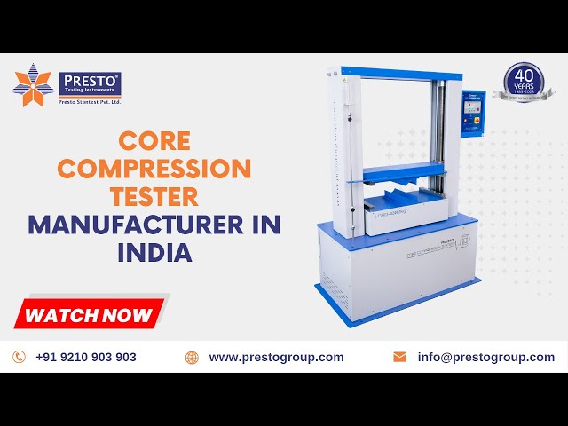 Box Compression Tester - Core Compression Tester Manufacturer from ...
