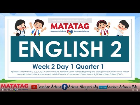 ENGLISH 2 Week 2 Quarter 1 Matatag Revised K12