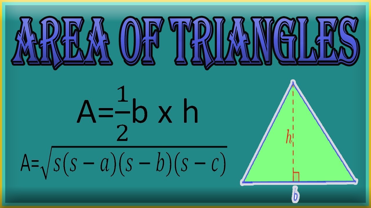 AREA OF TRIANGLES (Plane Geometry)