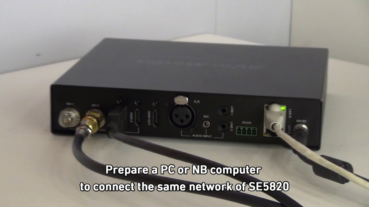 AVerCaster SE5820 - 1. First time use setup steps