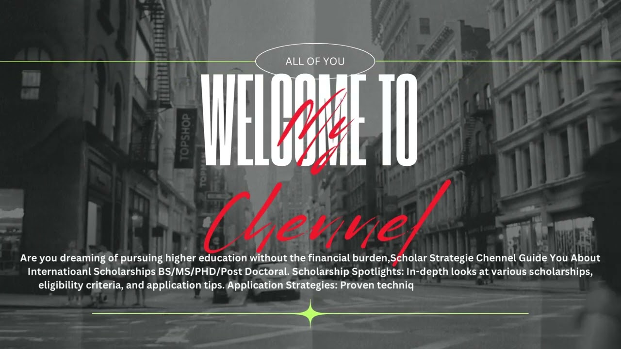 Welcome to the Scholarship Channel