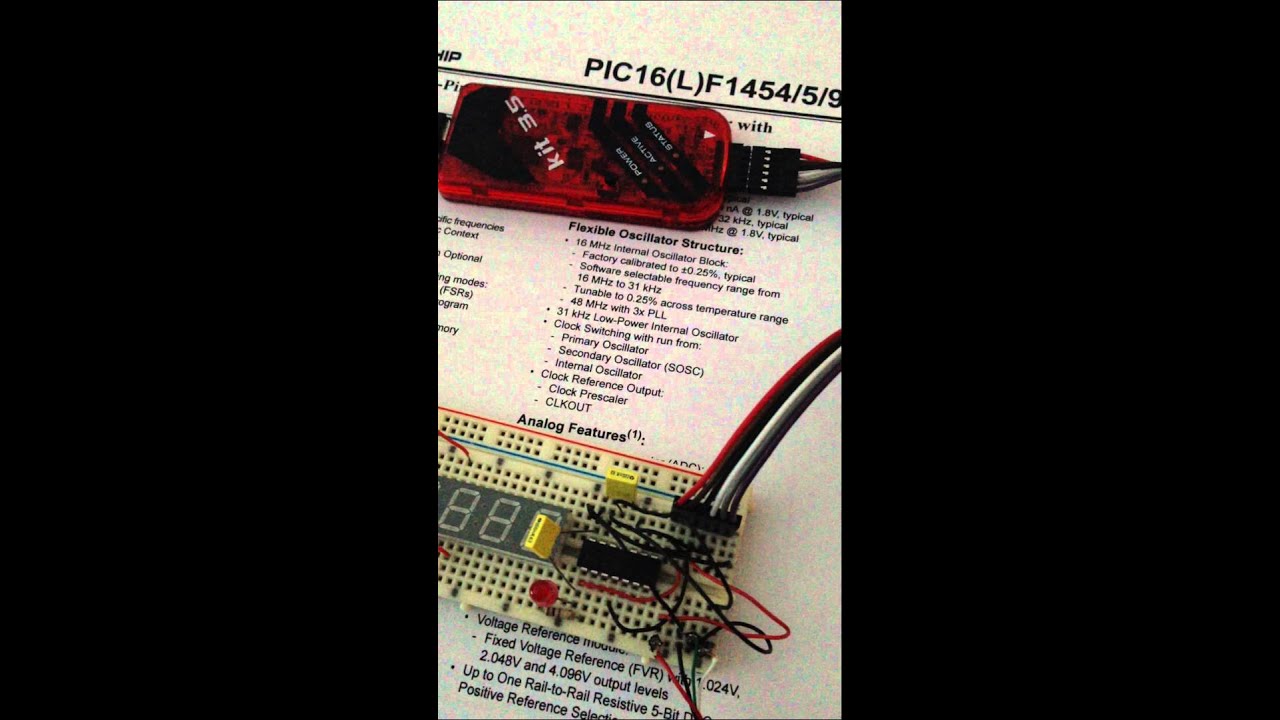 PIC16F1455 - USB connectivity demo
