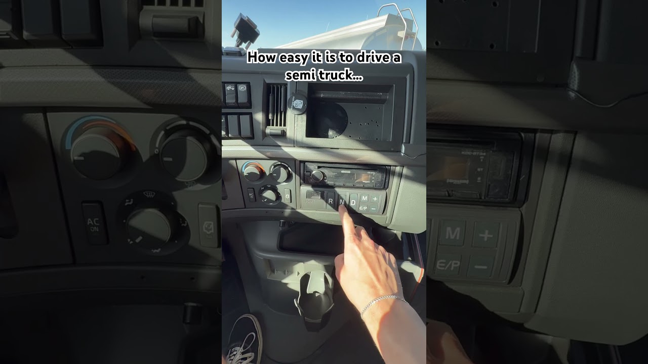 This is how to change gears in a Modern Volvo Semi Truck