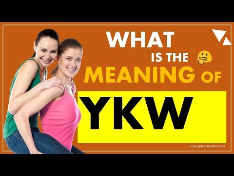 YKW - what is the meaning of Internet Slang