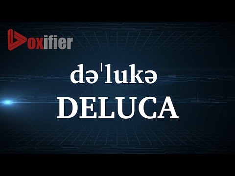 How to Pronunce Deluca in English - Voxifier.com