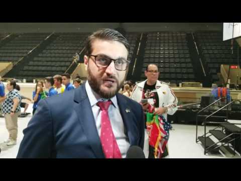 Ambassador Hamdullah Mohib thanking the US government for their support of our #STEMGirls