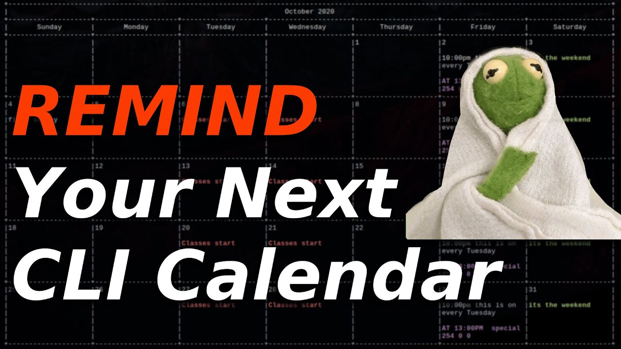 A Cozy Calendar Setup With Remind