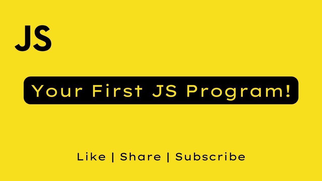 Hello World Program in Javascript