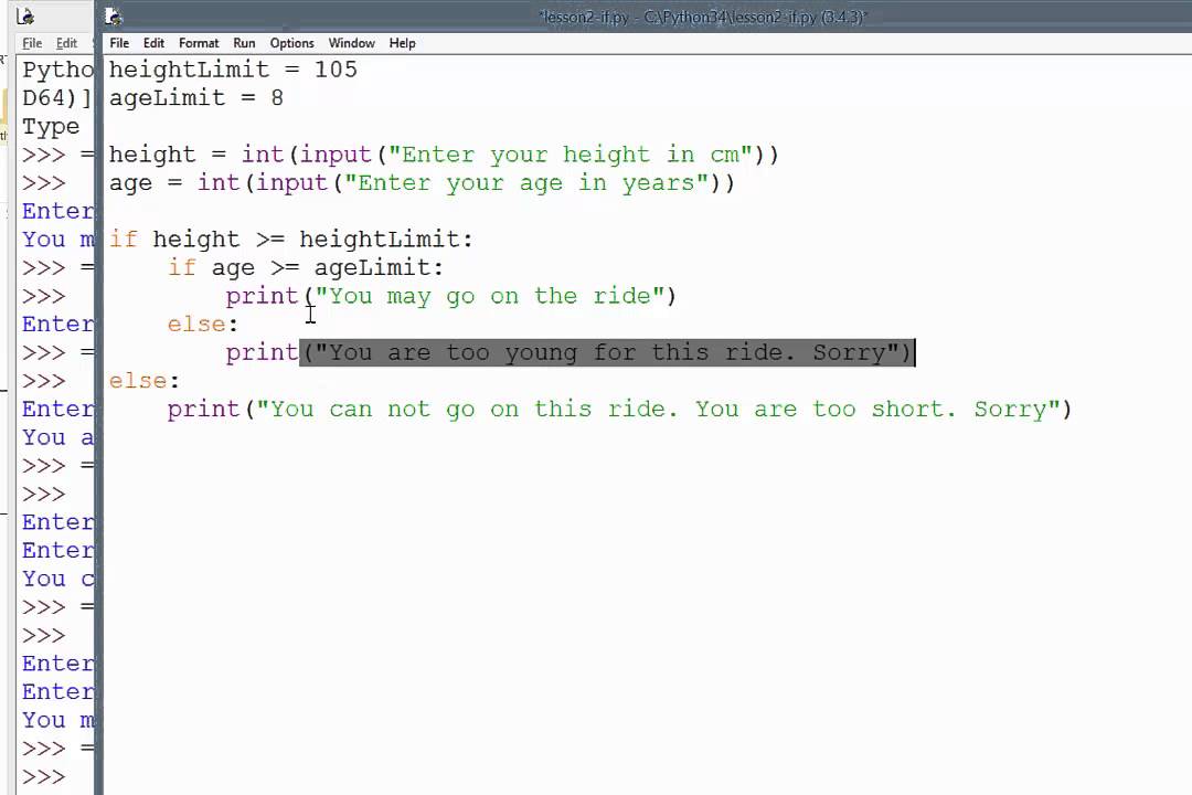 8. Nested if statements in Python
