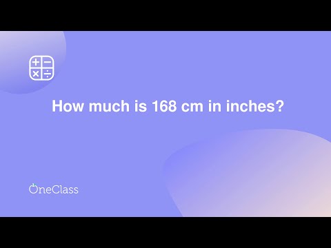How much is 168 cm in inches?