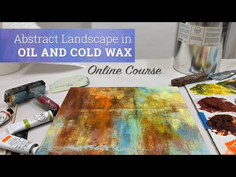 Oil and Cold Wax - Abstract Landscape