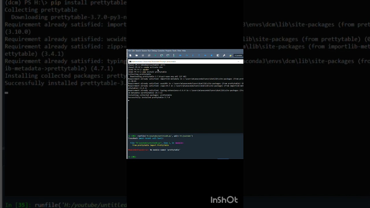 How to FIX Module Not Found Error: No module named 'prettytable' in Python?