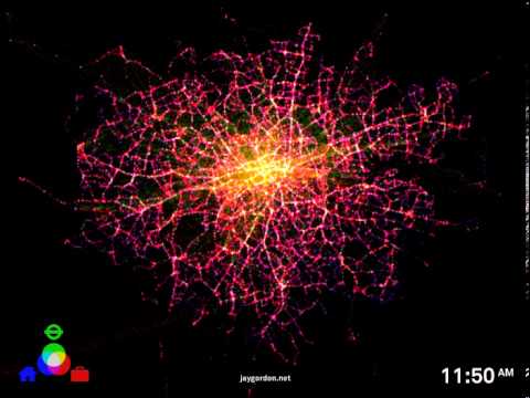 Visualization of London commute patterns | prior probability