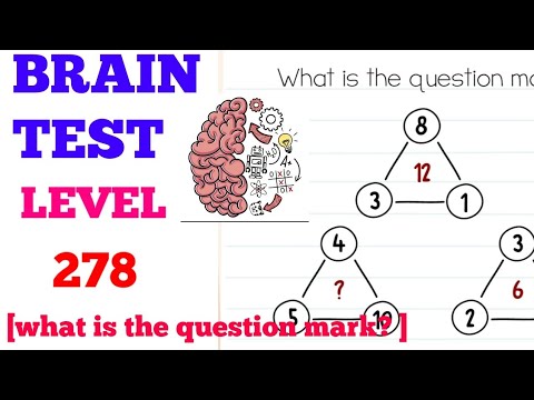 Brain test tricky puzzles level 278 [what is the question mark?] solution or walkthrough